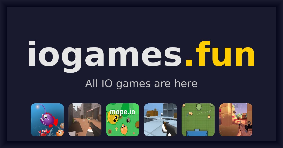 IO游戏 — 在iogames.fun畅玩最好的IO游戏